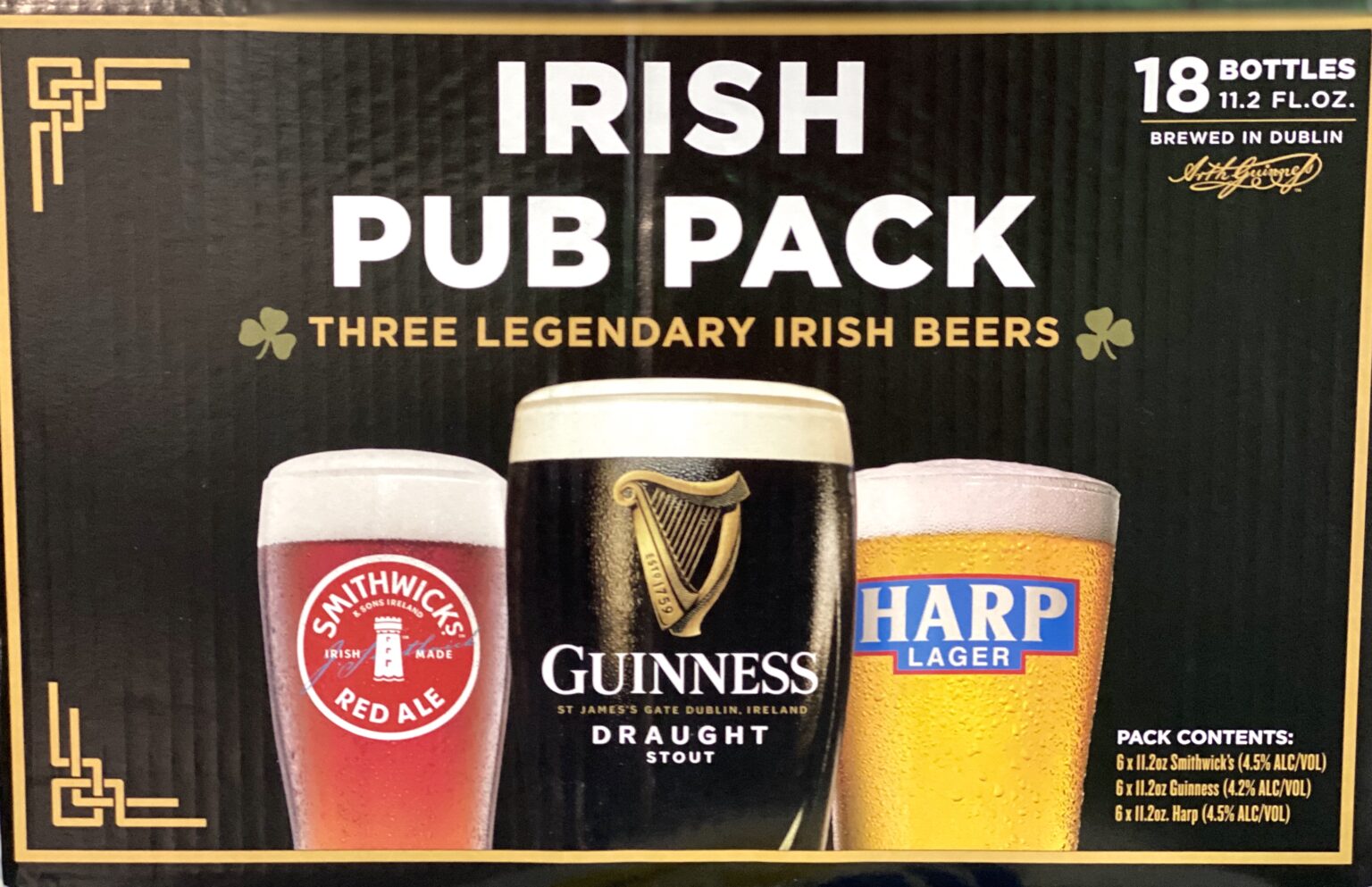 Guinness Heritage Pack 12 oz bottles-18 pack - Beverages2u