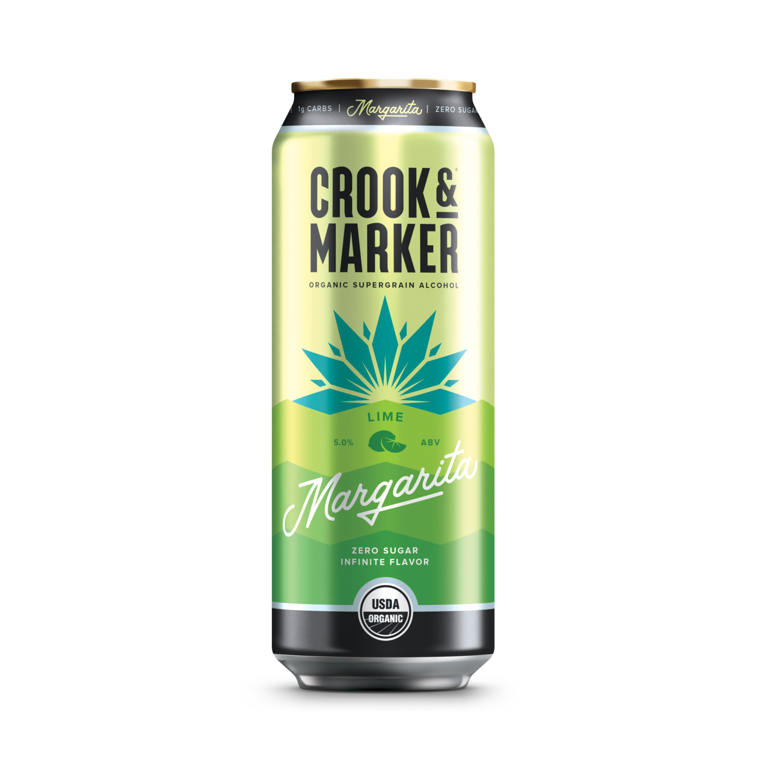 Crook & Marker Margarita Lime Spiked Seltzer 12/19 oz cans - Beverages2u