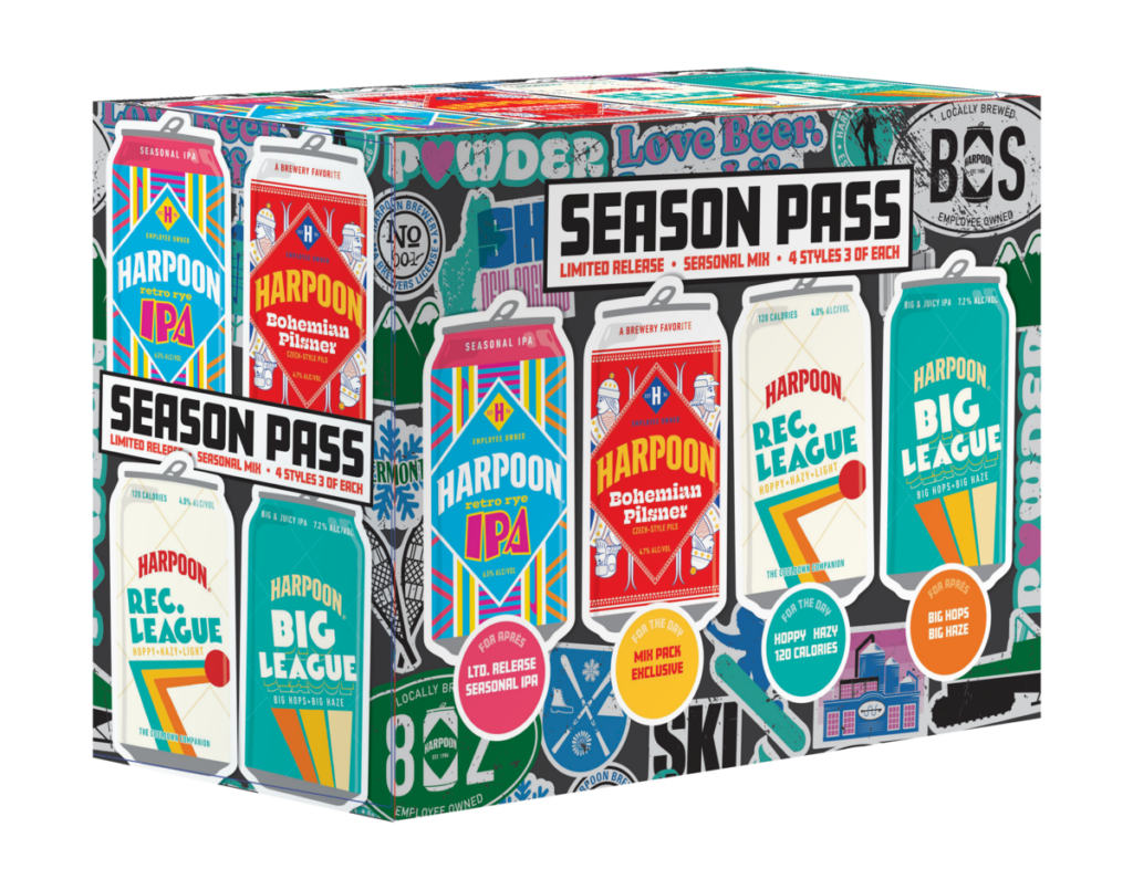 Harpoon Season Pass Mix Pack 12oz cans- 12 packs - Beverages2u