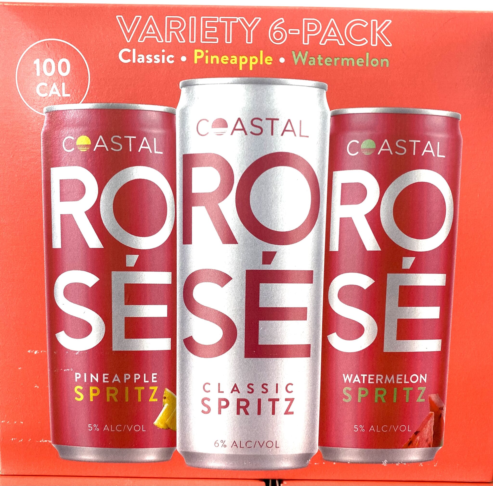 Coastal Rosé Spritz Variety Pack 24/12 oz cans - Beverages2u