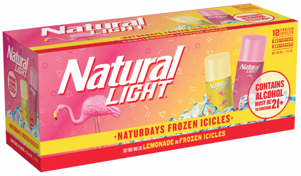 Natural Light Naturdays Frozen Icicles 12 pack/2 oz popsicles - Beverages2u