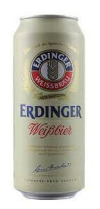 Erdinger Weissbier Heffeweizen 4 pack/16oz cans - Beverages2u