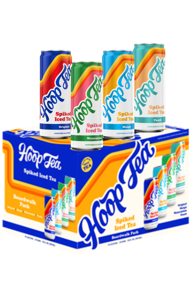 Hoop Tea Spiked Iced Tea Boardwalk Variety 12 pack/12 oz cans - Beverages2u