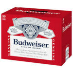 Budweiser American Lager 30 pack/12 oz cans - Beverages2u