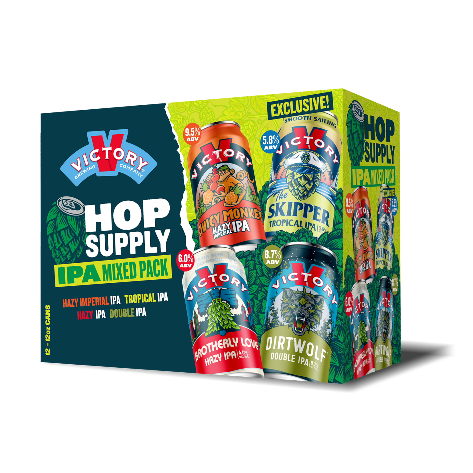 Victory Hop Supply IPA Mixed Pack 12 pack/12 oz cans - Beverages2u